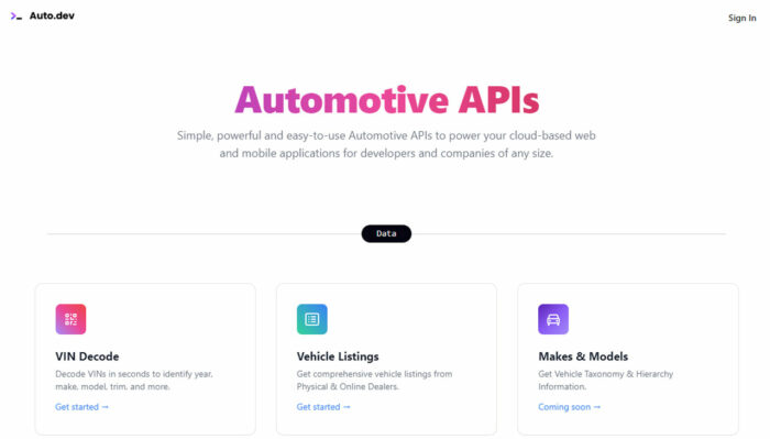 5 Best VIN Decoder APIs for Businesses & Developers in 2025